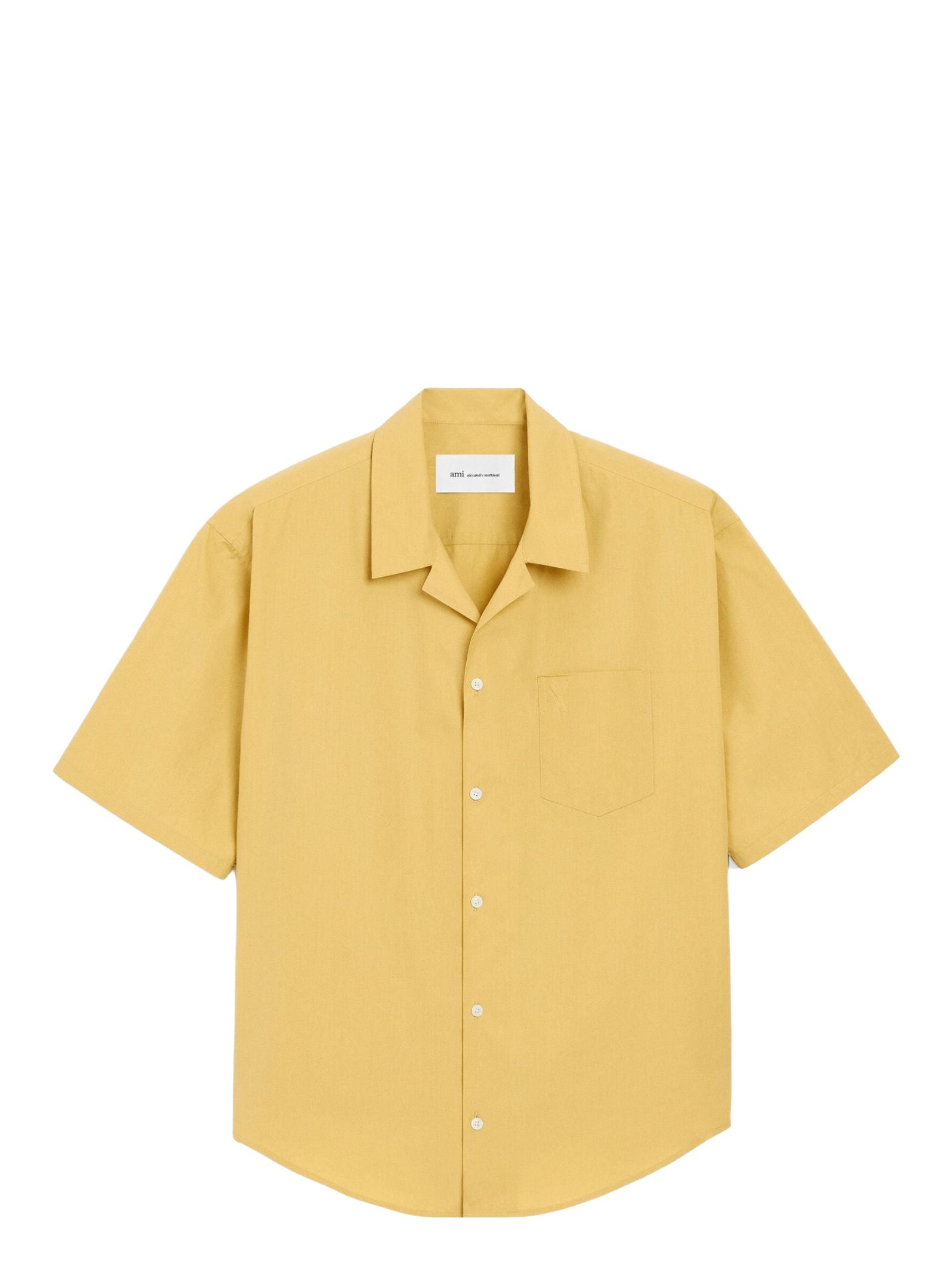 AMI AMI Paris Short-Sleeved Curved Hem Shirt